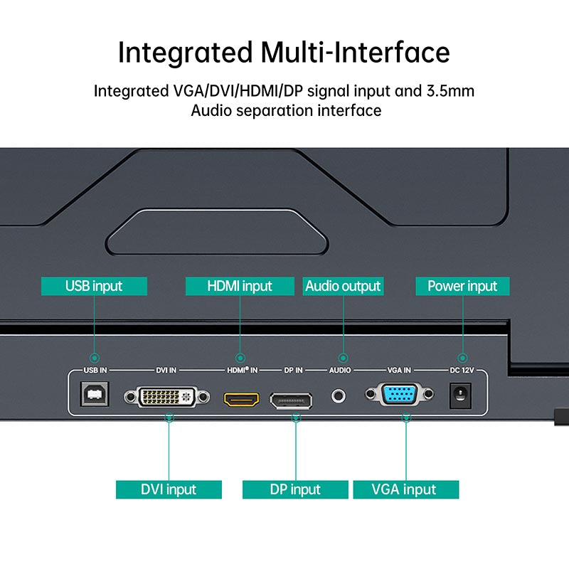 4K 15.6" LCD KVM Switch Console 1 port HDMI/VGA/DVI/DP Portable（1561UL ...