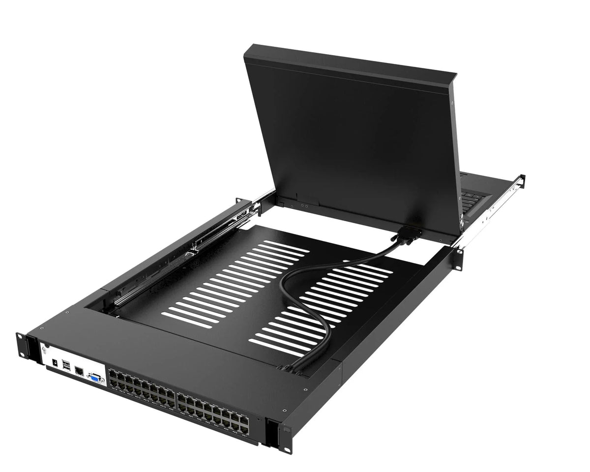 1280x1024 32-Port 17-inch LED IP Remote Control KVM Switch with Hotkey ...