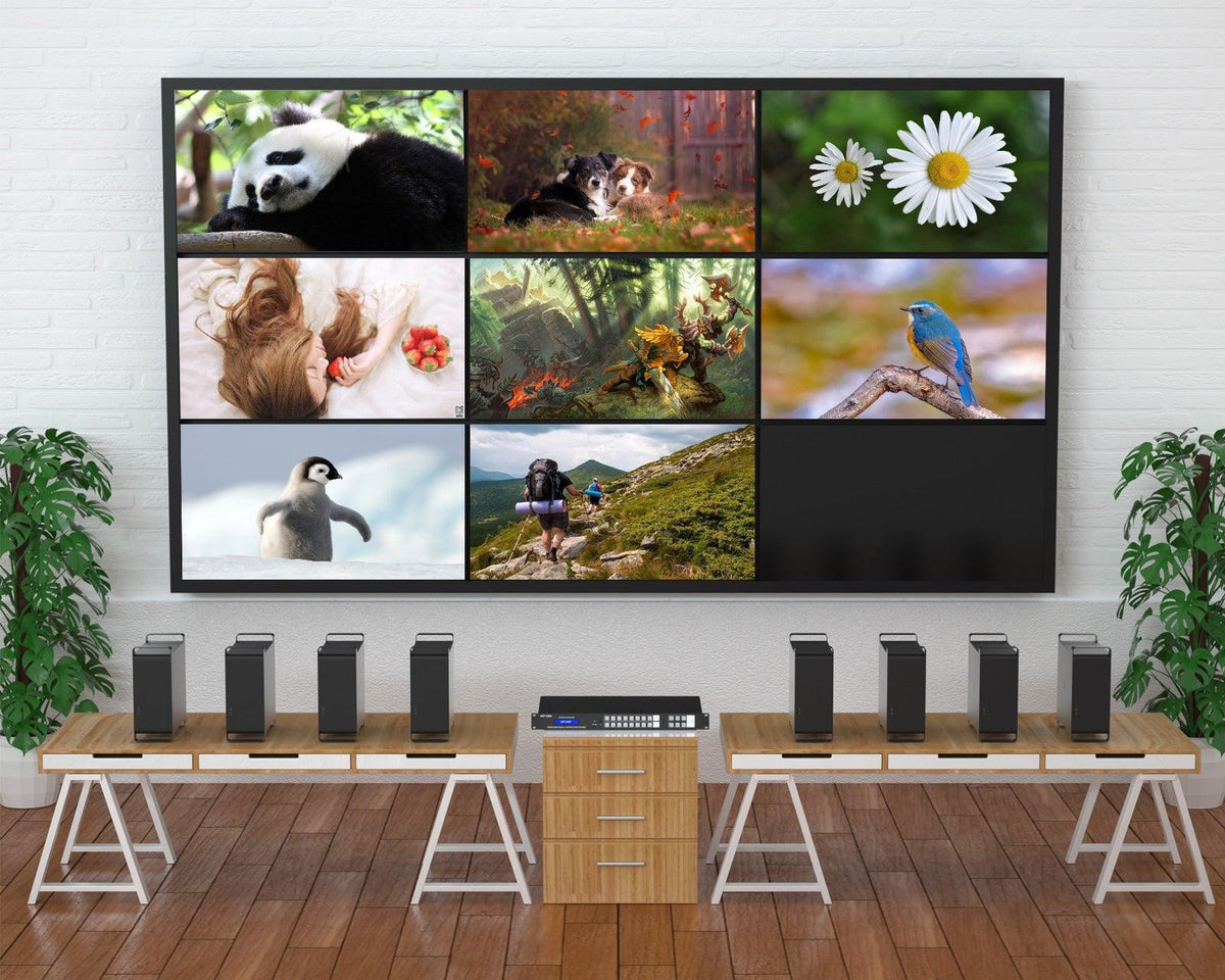 4K@30Hz HDMI Matrix Switch 8x8, Rack Mount Switcher, Built-in US ADI ...